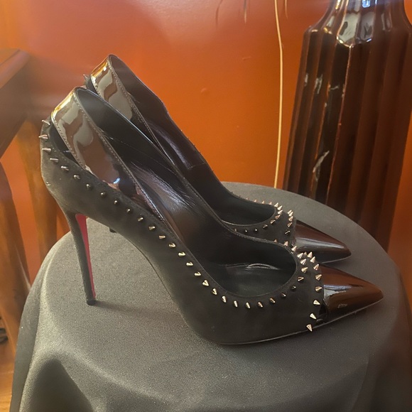 Christian Louboutin | Shoes | Christian Loubs Duevette Spikes 38 | Poshmark
